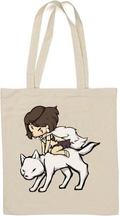 Generic ANIME 177 Sac fourre-tout en coton naturel Blanc
