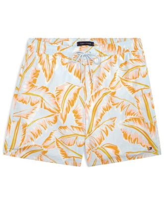 Tommy Hilfiger Schnelltrocknende Badeshorts mit floralem Print in