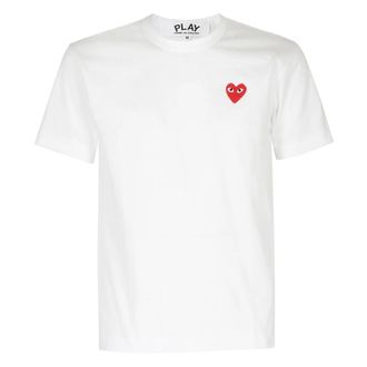 Comme Des Gar&ccedil;ons Red Heart T-shirt - - Tops - Herren - Wei&szlig; - XL