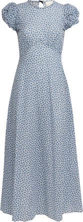 D&ocirc;en D&Ocirc;EN Blue Organic Cotton Romina Midi Dress Size M