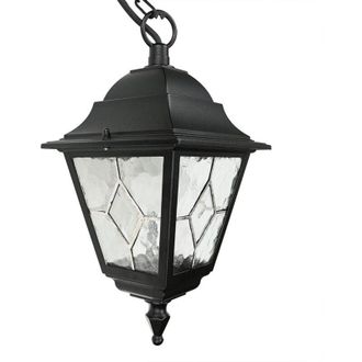 Licht-Erlebnisse Licht-erlebnisse - Pendelleuchte au&szlig;en Schwarz Rustikal E27 IP43 Laterne Au&szlig;enlampe