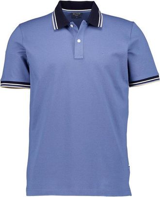 Olymp Herren Polo-Shirt blau