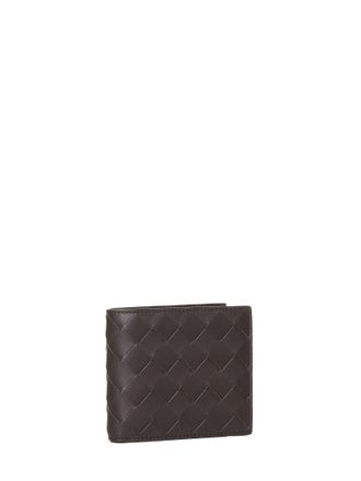 Bottega Veneta Intrecciato Leather Bi-Fold Wallet - Brown