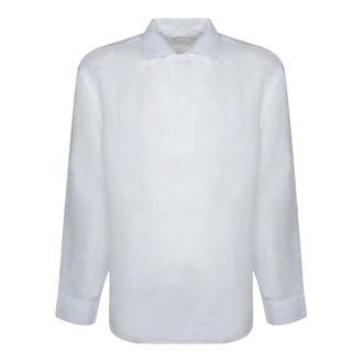 Tagliatore Zante Leinenhemd - - Shirts - Herren - Wei&szlig; - 3XL