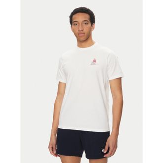 Helly Hansen T-Shirt Shoreline 54601 Wei&szlig; Regular Fit