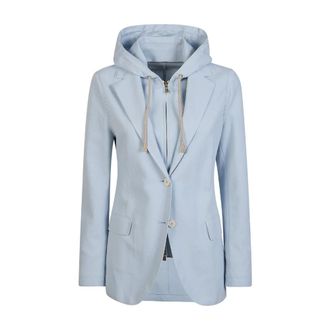 Eleventy Damen, Jacken, Blau, 2XSGr&ouml;&szlig;e