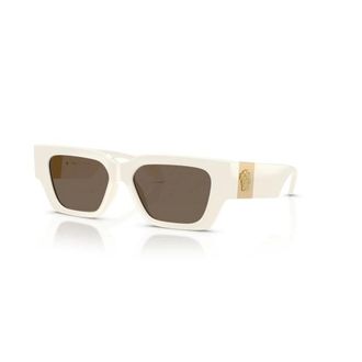 Versace Femme, Accessoires, Blanc, Taille: 53 MM Ve4497U 314/73 Lunettes de soleil