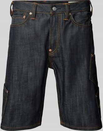 Evisu Straight Fit Jeansshorts mit Beintaschen