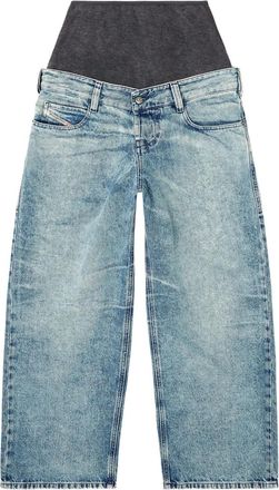 Diesel Jeans mit Acid-Wash-Effekt - Blau