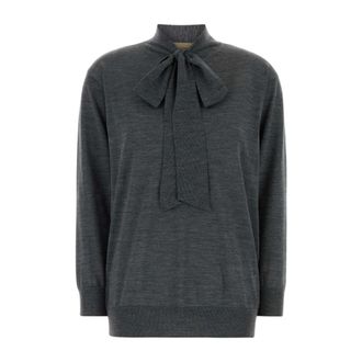 Valentino Garavani Maglia Sweater - Femme - Pulls - Gris - Taille: 38 FR