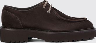Doucal's Derby-Schuhe aus Veloursleder mit gezahnter Gummisohle