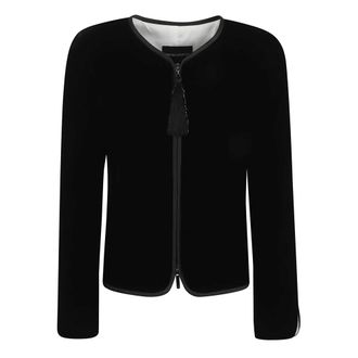 Emporio Armani Damen, Jacken, Schwarzk, LGr&ouml;&szlig;e