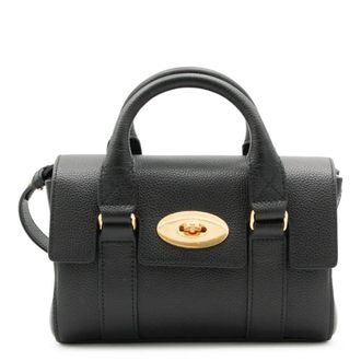 Mulberry Crossbody Bags - Black Leather Mini Heritage Bayswater Bag - Gr. unisize - in Schwarz - f&uuml;r Damen