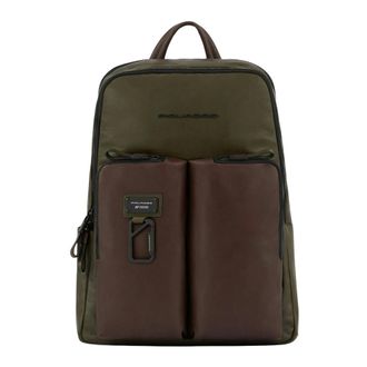 Piquadro Homme, Sacs, Vert, Taille: ONE Size Harper Laptop Backpack 14