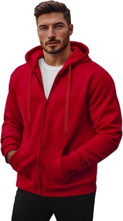 OZONEE Herren Hoodie Sweatjacke Kapuzenpullover Sweatshirt Farbvarianten Kapuzenjacke Kapuzenpulli mit Rei&szlig;verschluss Langarm Sport Style Casual Fitness Trai