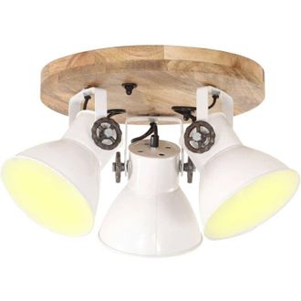 vidaXL Deckenlampe Industriestil 25 W Wei&szlig; 42x27 cm E27 vidaXL