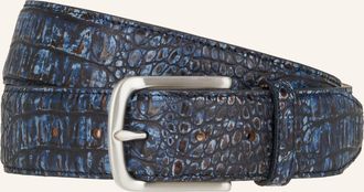 Lindenmann Lindenmann Lederg&uuml;rtel blau