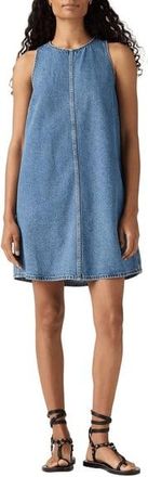 Levi's gemustertes Minikleid in Blau