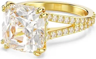 Swarovski Femme, Accessoires, Jaune, Taille: 58 MM Bague Cocktail Stilla
