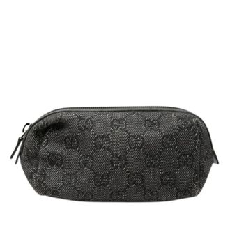 Gucci Sac bandouli&egrave;re en jean Pre-owned - Femme - Pre-owned - Gris - Taille: ONE Size