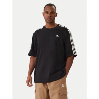 adidas T-Shirt adicolor 3-Stripes KD4095 Schwarz Oversize