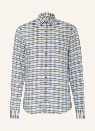 Olymp Leinenhemd Level Five Body Fit blau