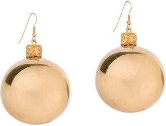 Moschino Femme, Accessoires, Jaune, Taille: ONE Size Metal Dangle Earrings