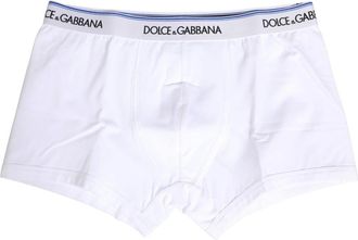 Dolce & Gabbana Homme, Sous-v&ecirc;tements, Blanc, Taille: S Boxer Regular