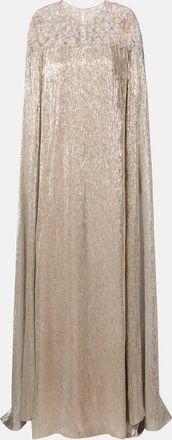 Oscar De La Renta Verzierte Robe aus Seide