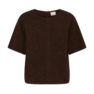Ichi Round-Neck Strickwaren - - Knitwear - Damen - Braun - M