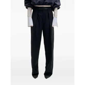 Darkpark Belted Pleated Trousers