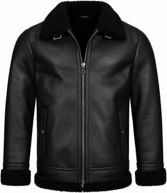 Mouflon Lederjacke Mike Herren-Lederjacke aus echtem, hochwertigem Veloursleder