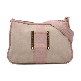 Fendi Pre-owned Textile Shoulder Bag - - Pre-owned - Damen - Beige - ONE SIZE