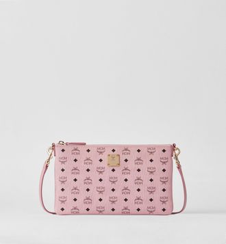 MCM Aren Pouch zum Umh&auml;ngen in Visetos SOFT PINK VISETOS