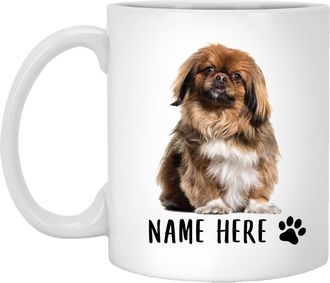 501 Kaffeebecher Benutzerdefinierter Text Pekingese Brown Kaffee Tasse Personalisierte Keramik Tasse Classic Geschenk Tasse Für Kollegen Büro Geschenk 330