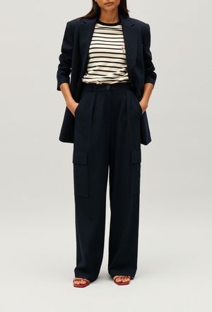 Claudie Pierlot Tee-shirt marini&egrave;re ray&eacute;e bicolore