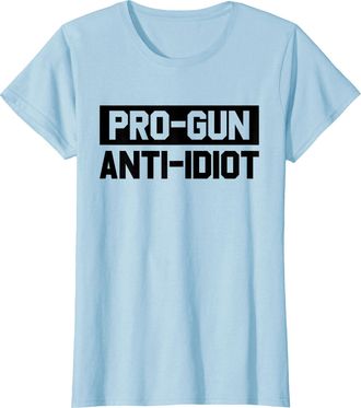 The Salty Veteran Pro Gun Anti Idiot Herren Pro Gun Anti Idiot T-Shirt