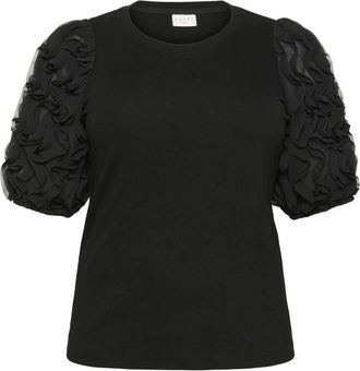 Kaffe Curve Femme, Blouses et Chemises, Noir, Taille: 38 FR Blouses