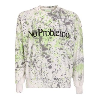 Aries Paint Splatter Sweatshirt - - Sweatshirts & Hoodies - Herren - Mehrfarbig - S