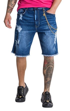 Gianni Kavanagh Medium Blue Gianni Denim Shorts f&uuml;r Herren, Mittel Blau, L