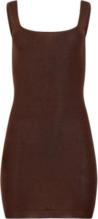 Entire studios Entire Studios, Femme, Robes, Brun, Taille: 38 FR Square Neck Mini