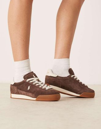 Polo Ralph Lauren Hester - Baskets en daim - Marron-Brown