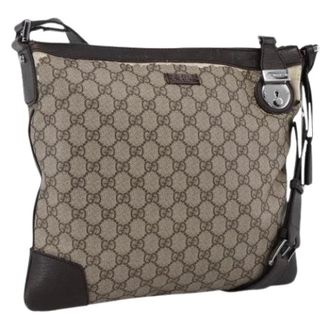 Gucci Sac bandouli&egrave;re GG Canvas Vintage Pre-owned - Femme - Pre-owned - Beige - Taille: ONE Size