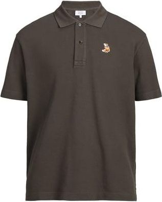 Maison Kitsun&eacute; Polo &agrave; manches courtes en coton