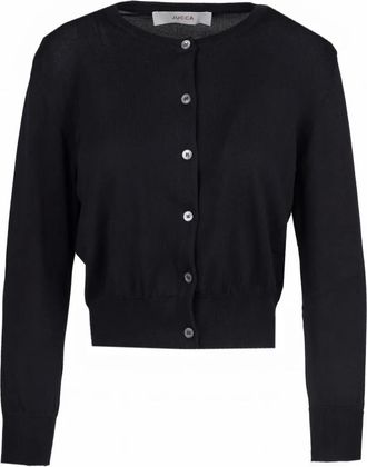 Jucca Femme, Pulls, Noir, Taille: 38 FR Cropped Cardigan