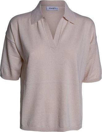 KANGRA Femme, Pulls, Beige, Taille: 40 FR Polo Aperta Top