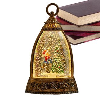 Generico Schneekugel-Taschenlampe, hell, batteriebetrieben, Nachtlicht mit Schneethematik, festliche Beleuchtung f&uuml;r Zuhause, Schlafzimmer, Schreibtisch, Hof, 