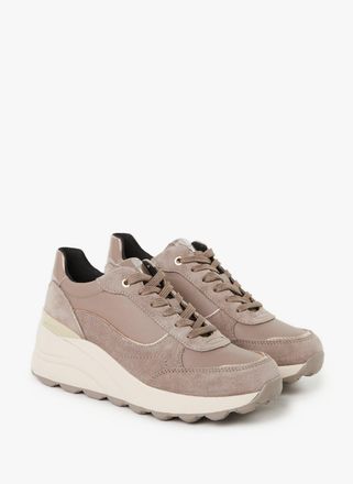 Geox Baskets compens&eacute;es en cuir Spherica