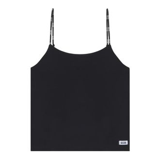 GCDS Gcds, Femme, Tops, Noir, Taille: 38 FR Hauts sans manches