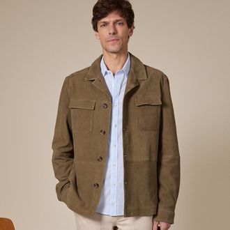 Bexley Sedrick - Blousons et vestes Cuir homme kaki